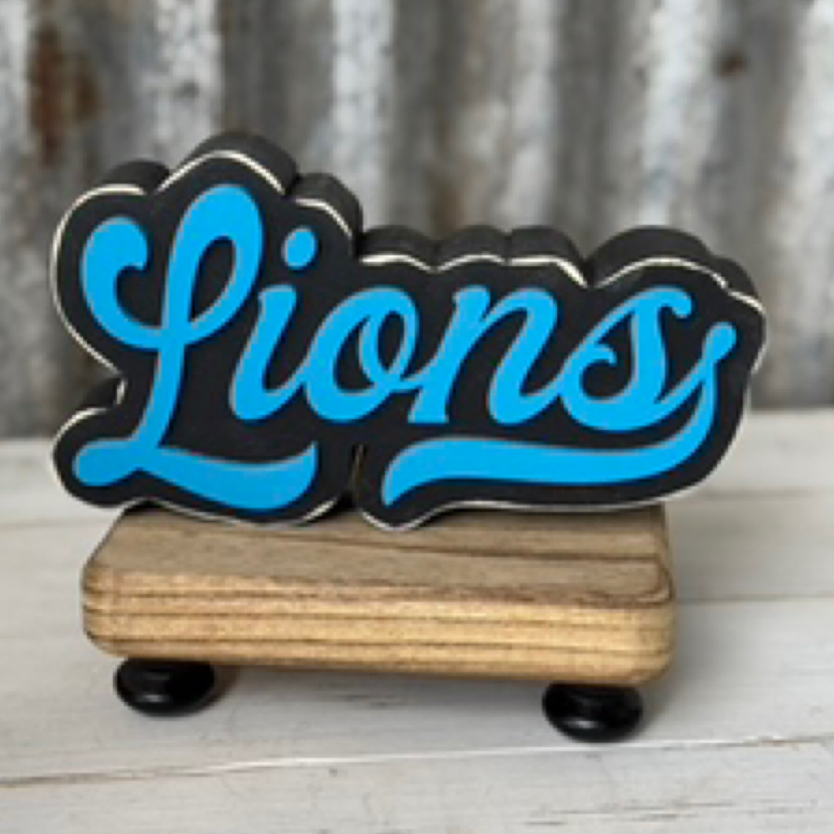 Lions Script Alt Blk | MI Craft Co